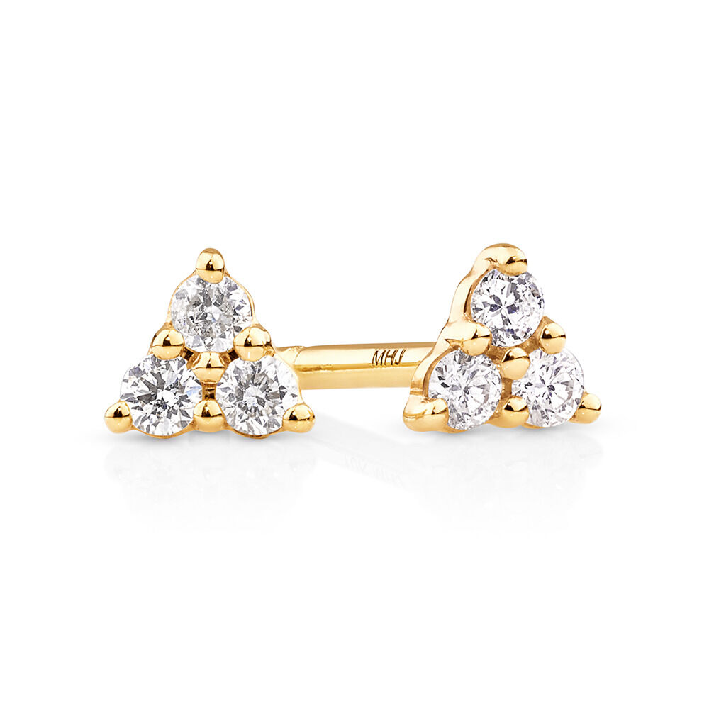 Trio stud earrings store