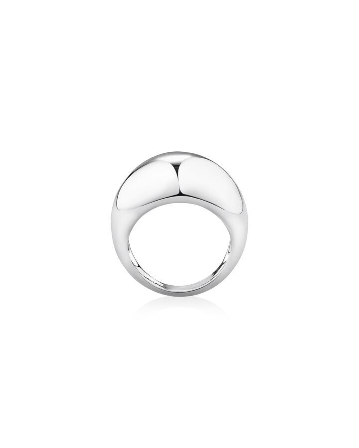 Wide Dome Ring in Sterling Silver