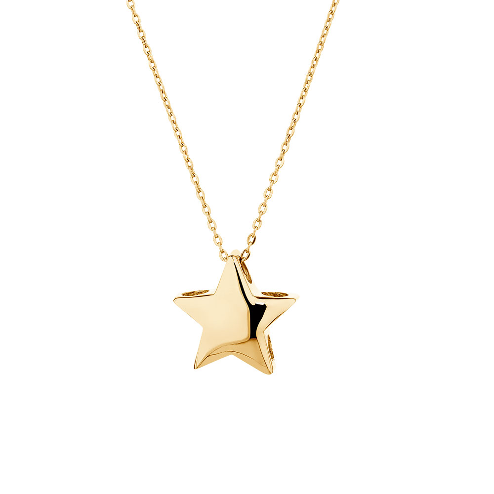 Mini Star Necklace in 10ct Yellow Gold